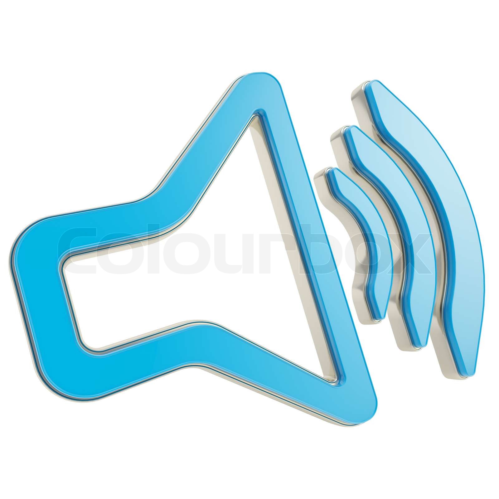 ikon, lyd, højttaler | Stock foto | Colourbox