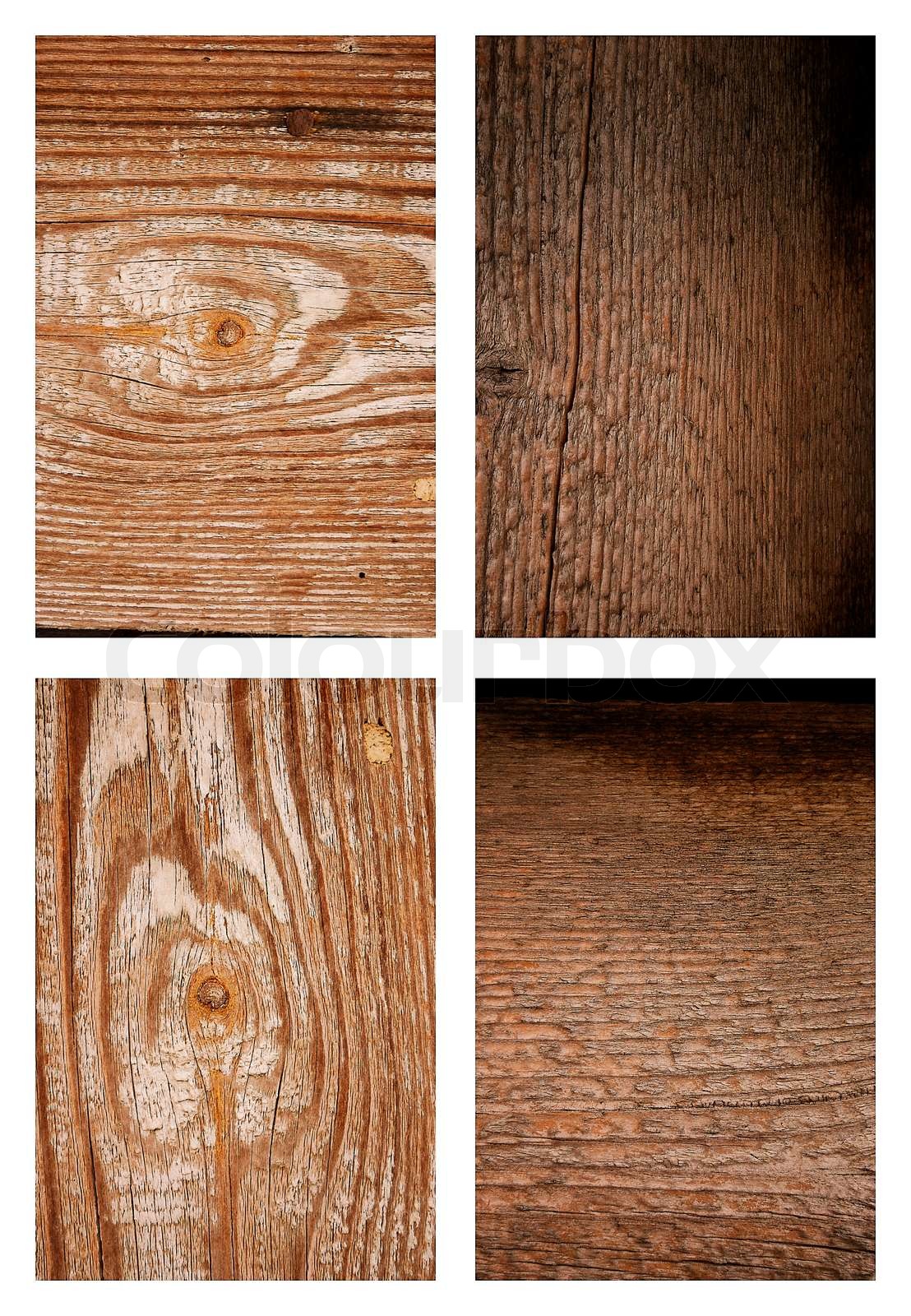 Different wood textures set | Stock image | Colourbox