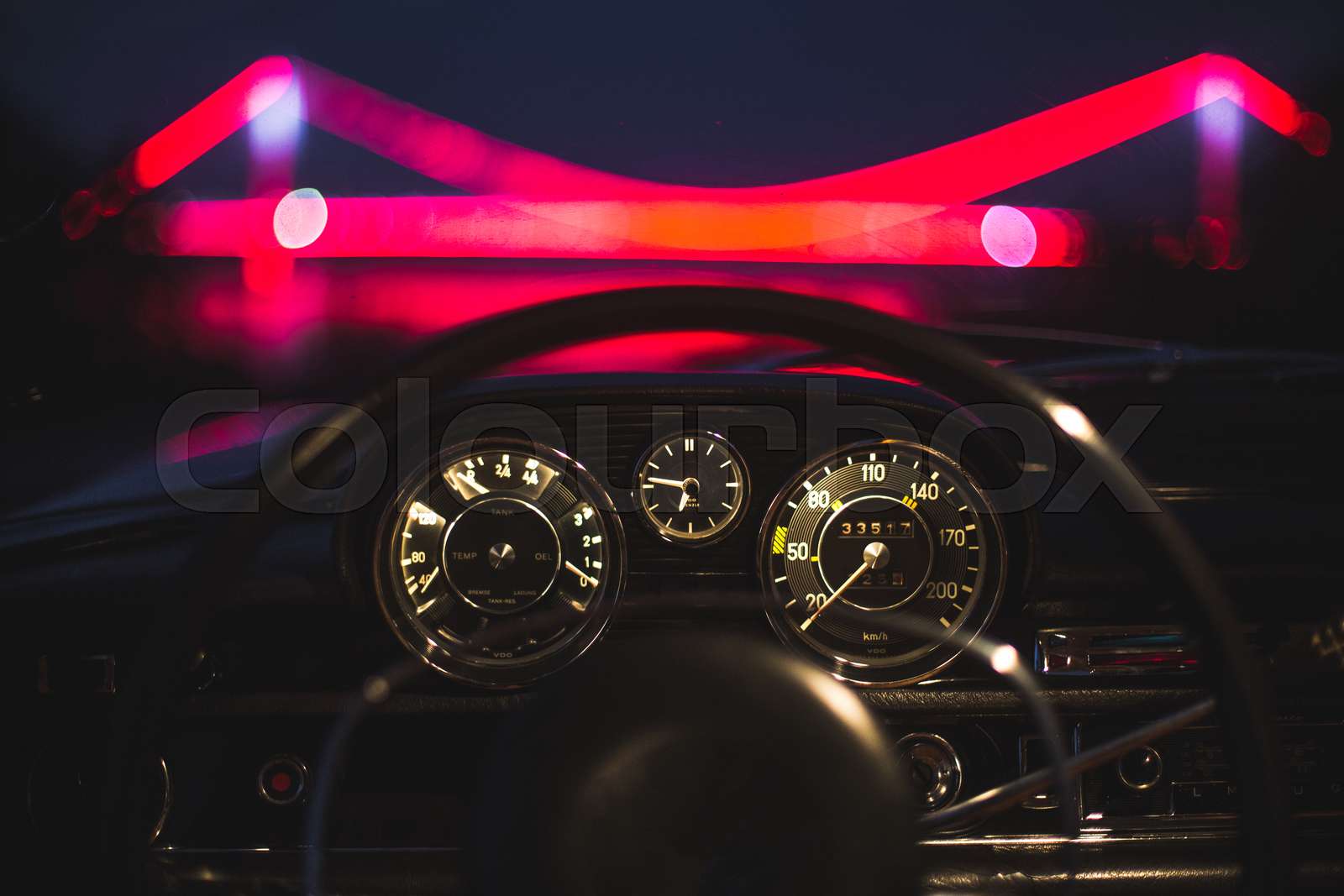 Interior,control system of a supercar,speedometer system | Stock image ...