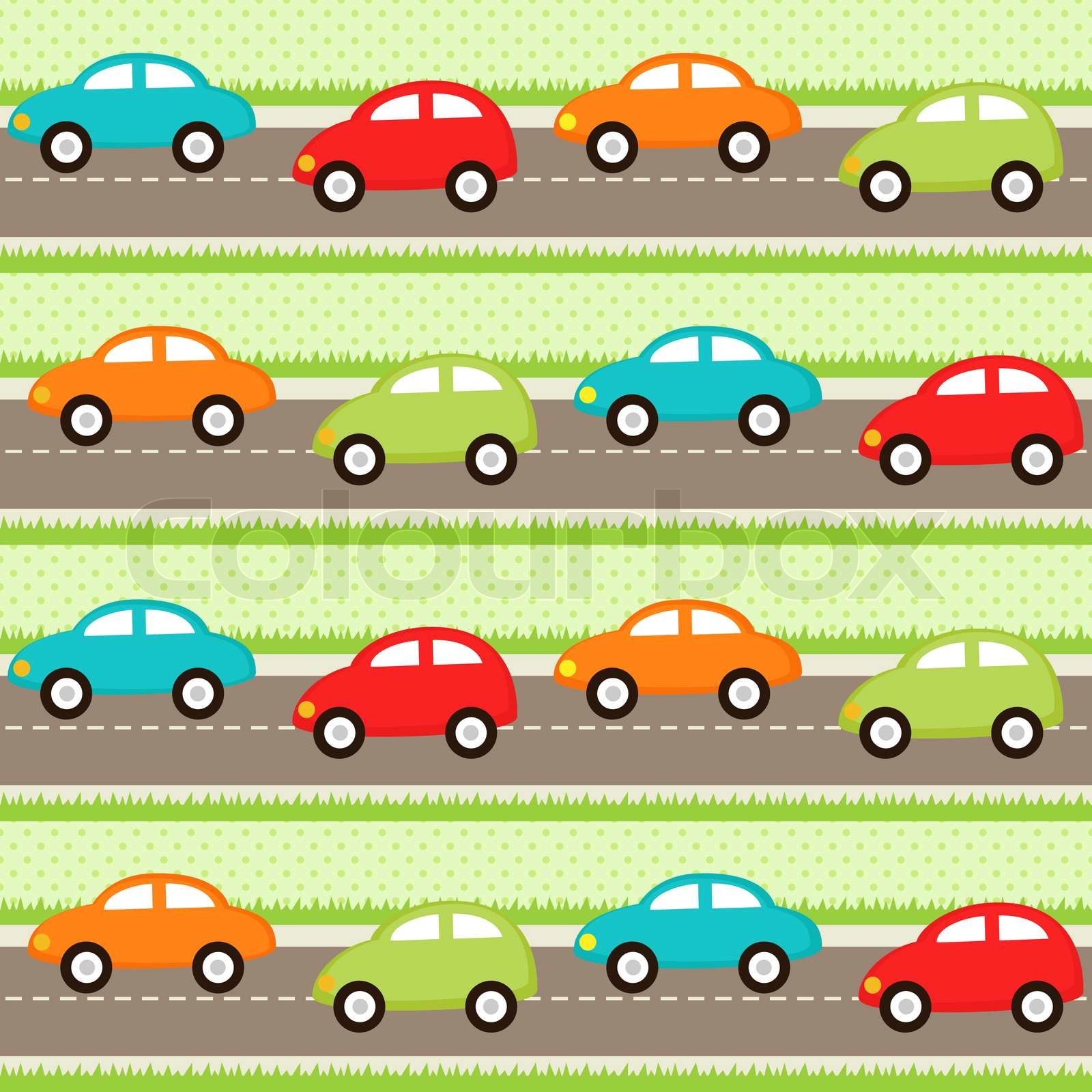 Cars pattern | Stock vector | Colourbox