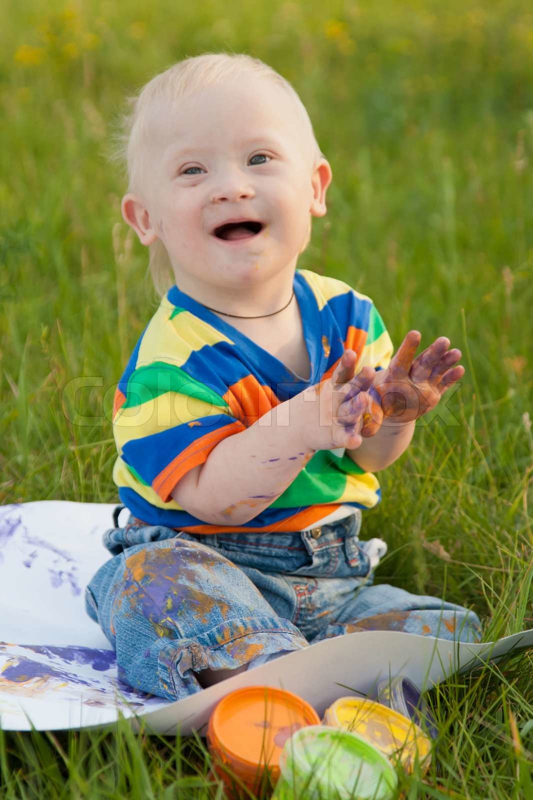 handicap, baby, udvikling | Stock foto | Colourbox