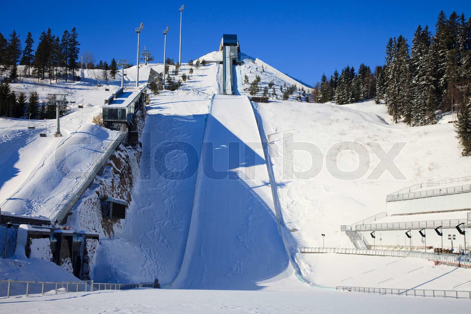 Midtstubakken ski-jump in Oslo, Norway | Stock image | Colourbox
