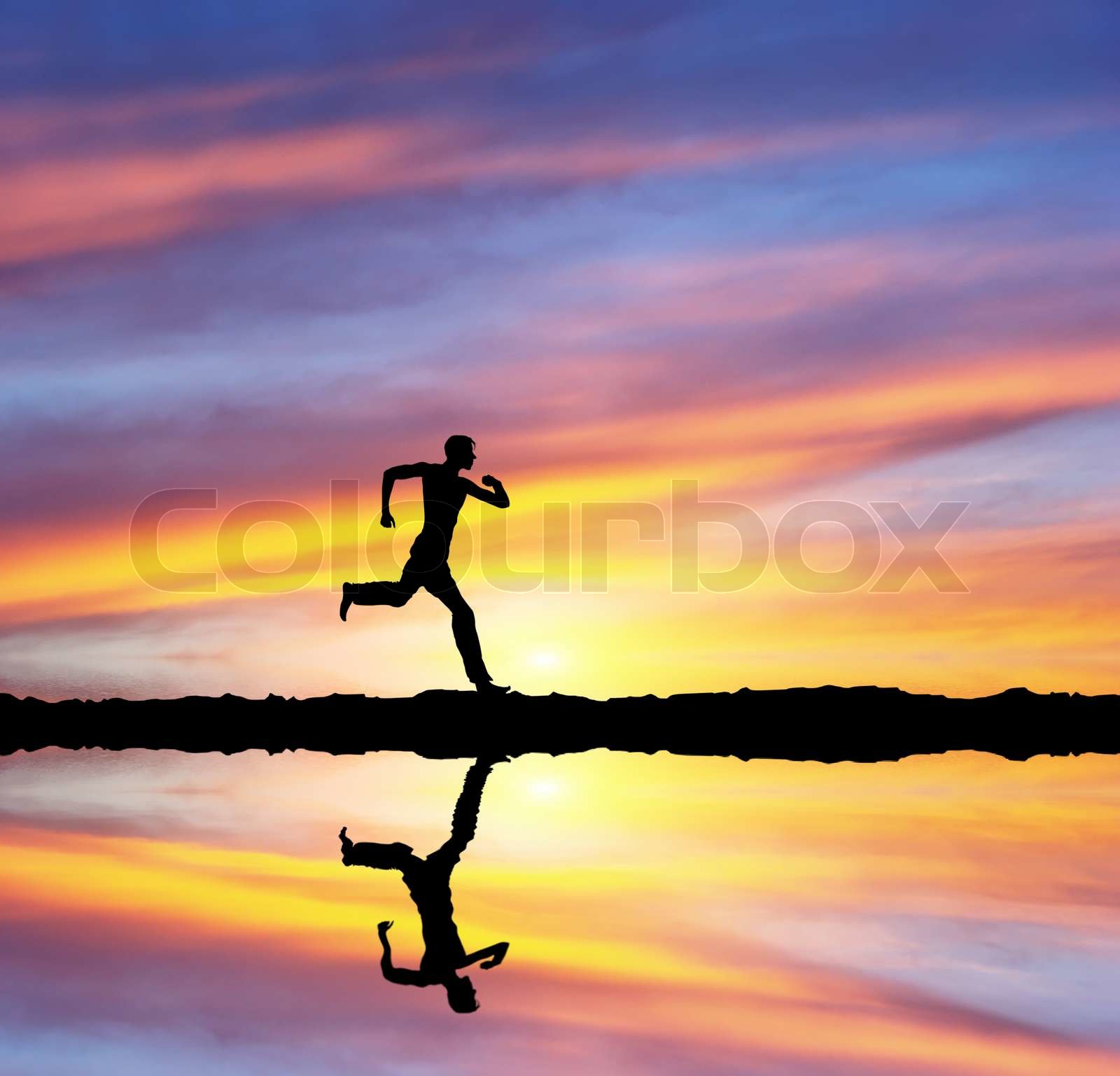 Man run | Stock image | Colourbox