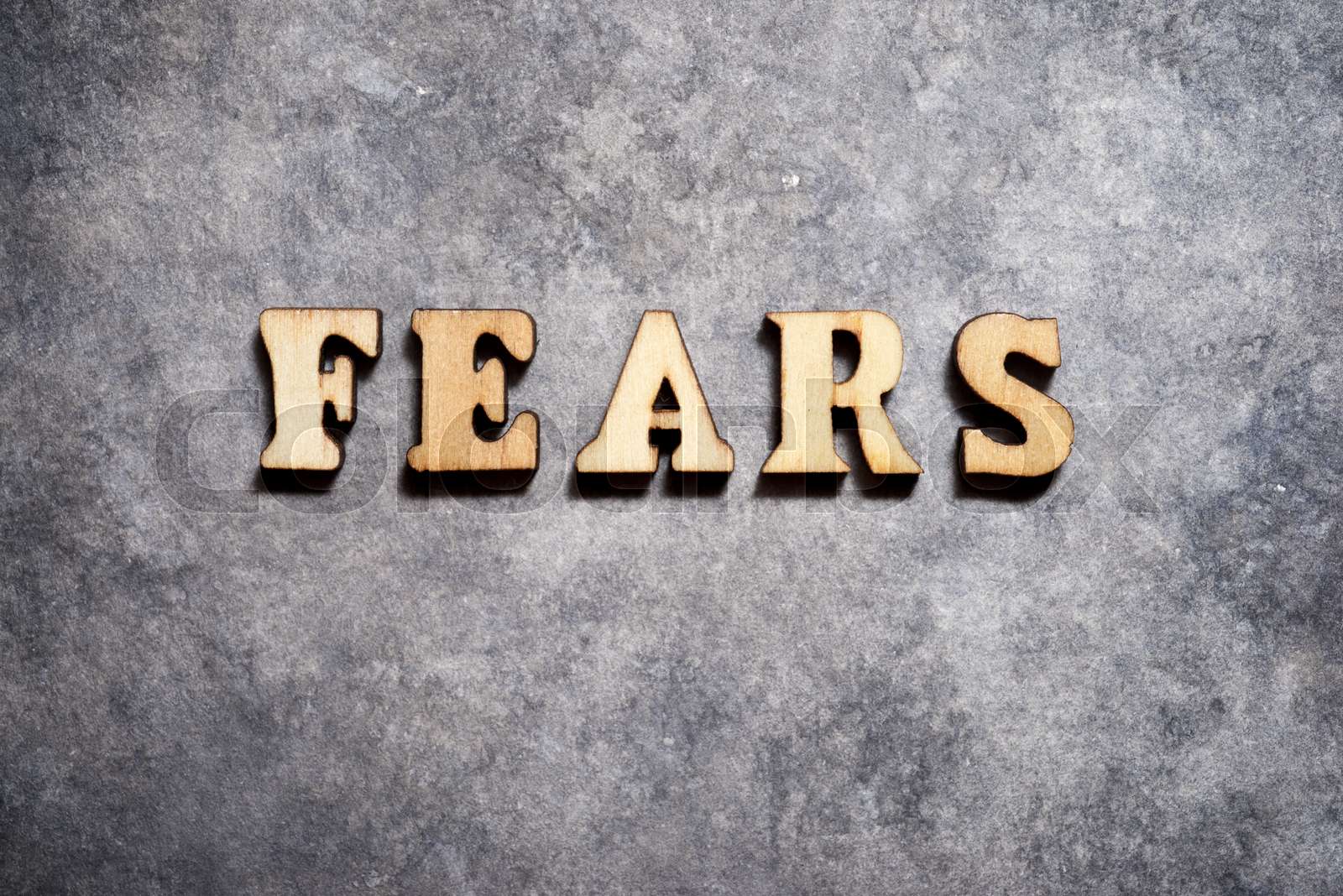 Fears word view | Stock image | Colourbox
