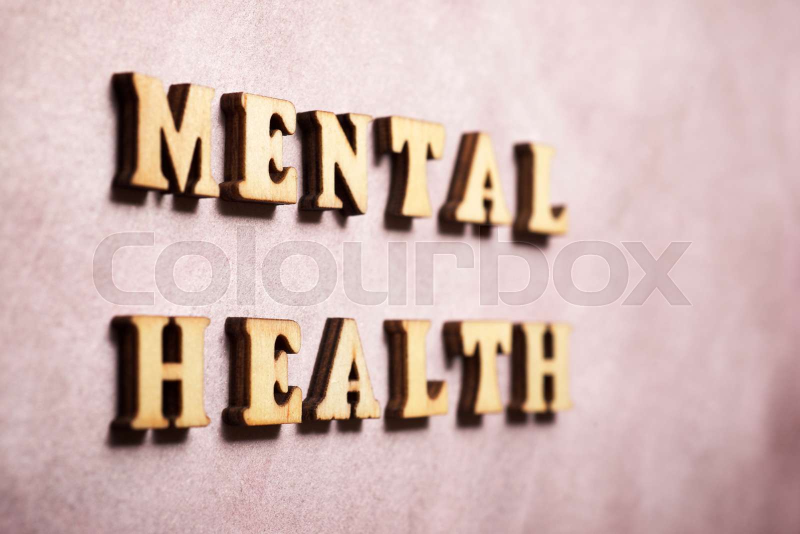 Mental health text | Stock image | Colourbox