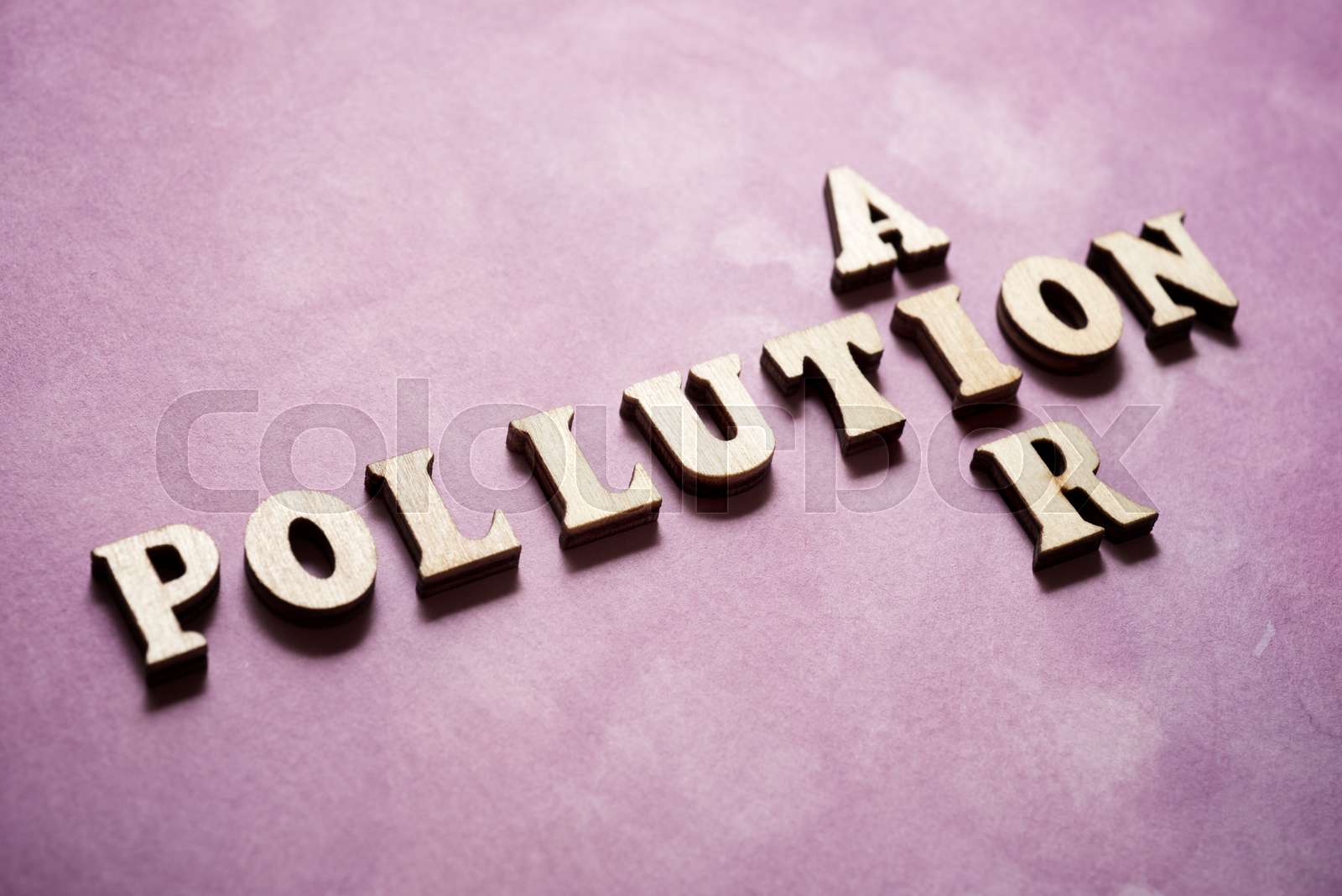 Air pollution text | Stock image | Colourbox