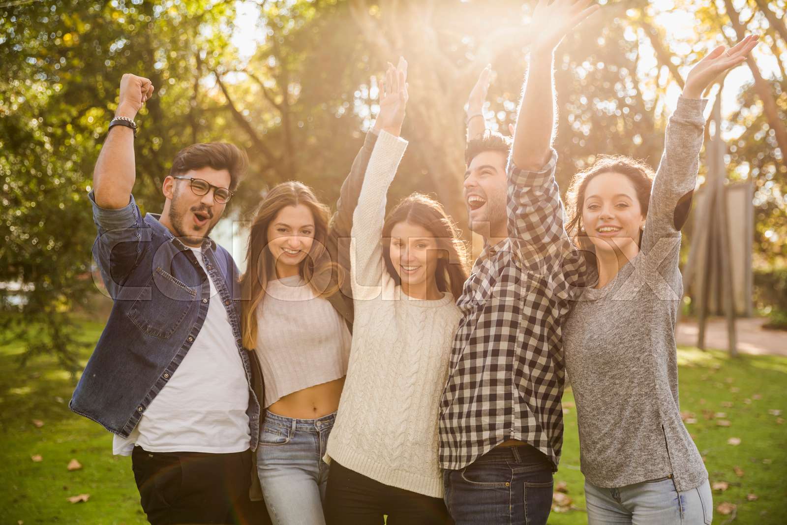 Happy friends | Stock image | Colourbox