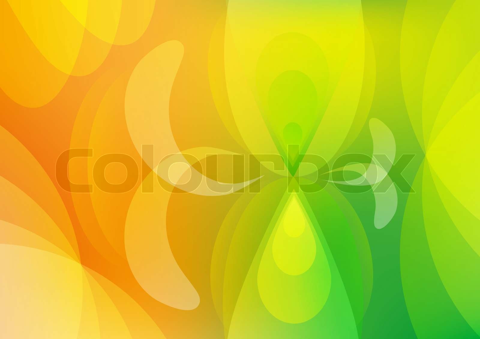 Abstract Green and Orange Background Wallpaper | Stock image | Colourbox