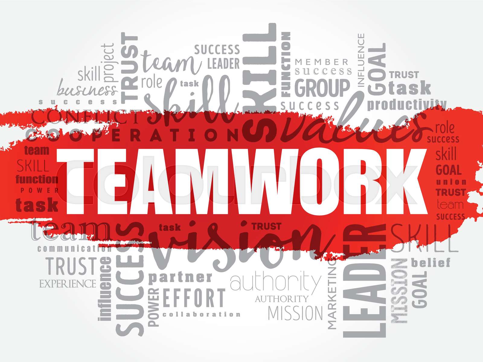 Teamwork word cloud collage | Stock vector | Colourbox