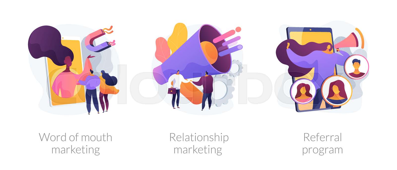 Customer oriented marketing strategy abstract concept vector ...