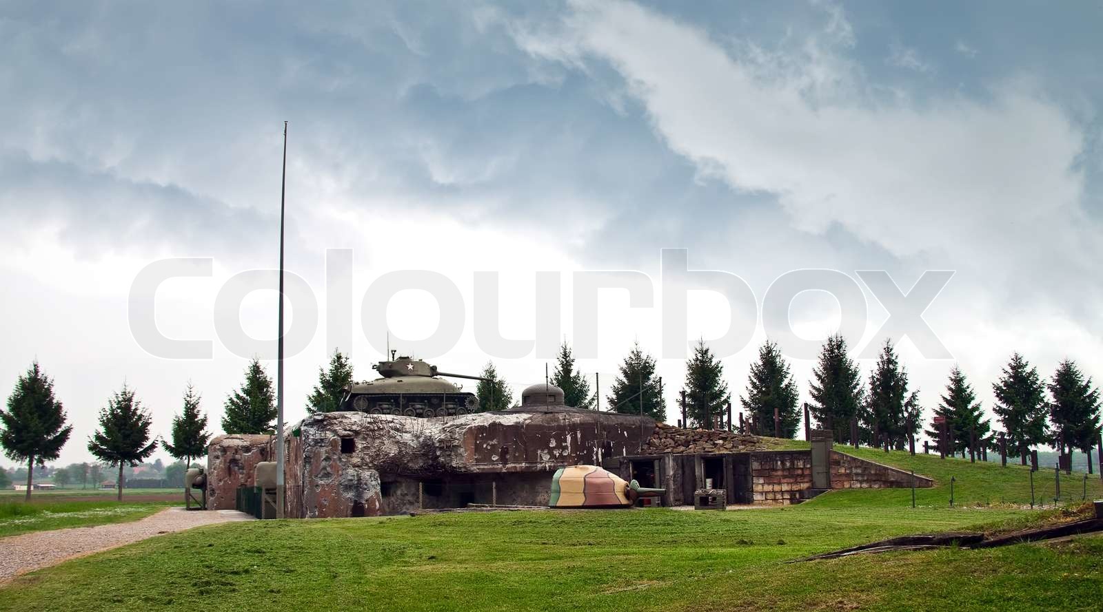 The Maginot Line was a line of concrete fortifications, tank obstacles ...