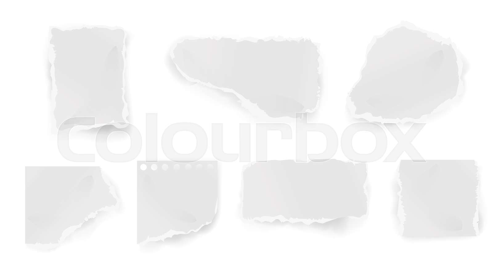 Ripped pieces of paper. Concept of torn paper notebooks clean | Stock ...