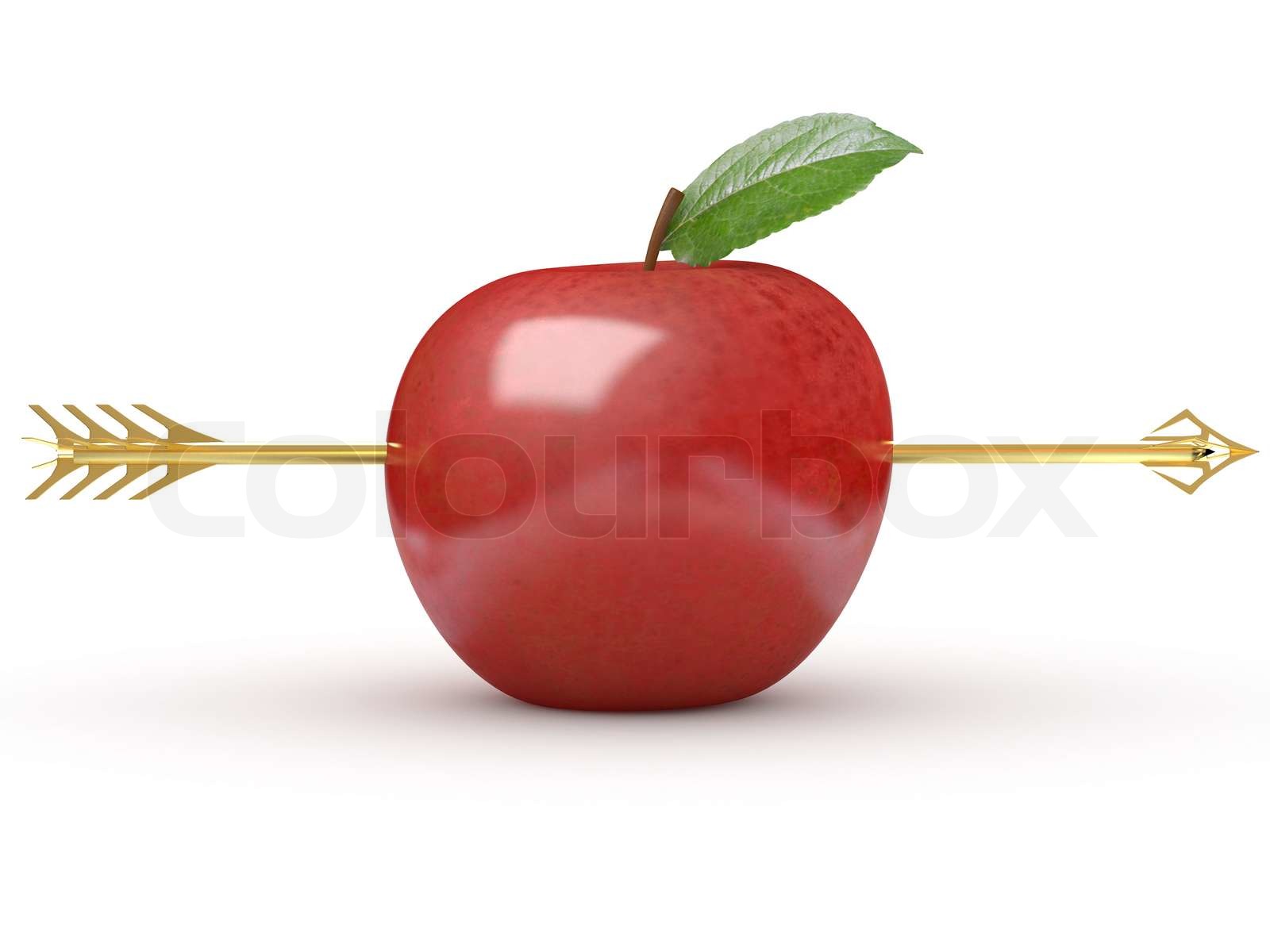 Arrow through apple | Stock image | Colourbox