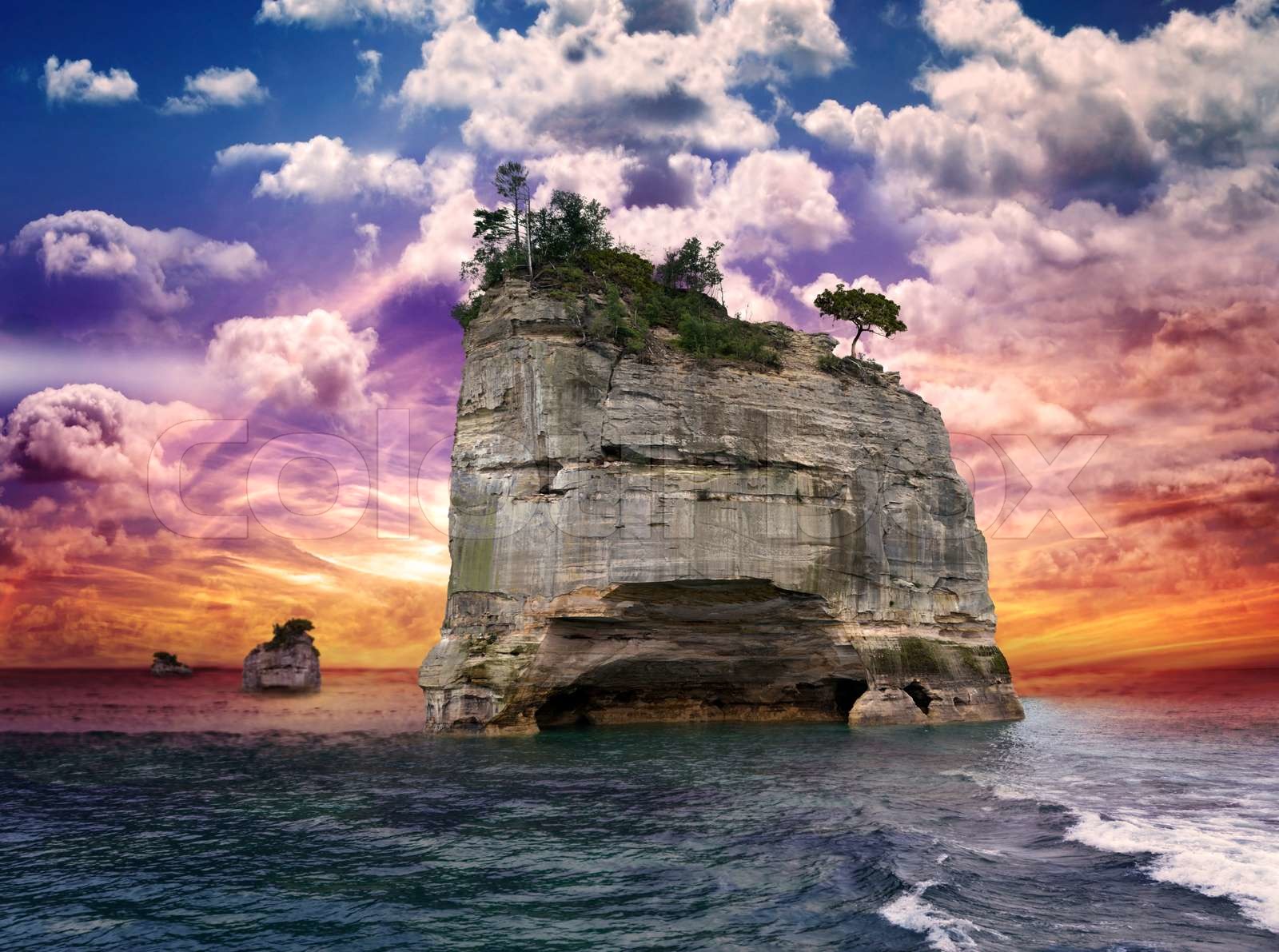 Island At Sunset | Stock image | Colourbox