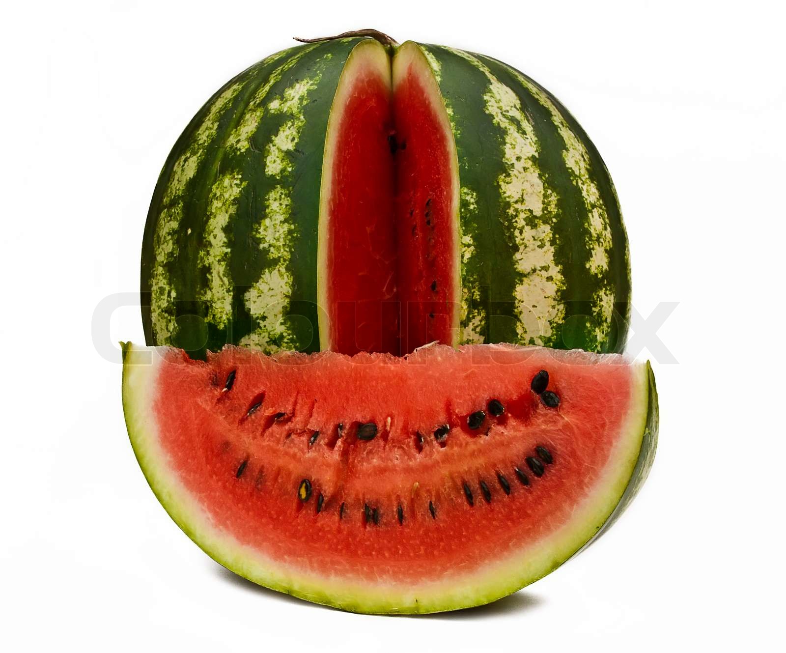 Single watermelon | Stock image | Colourbox