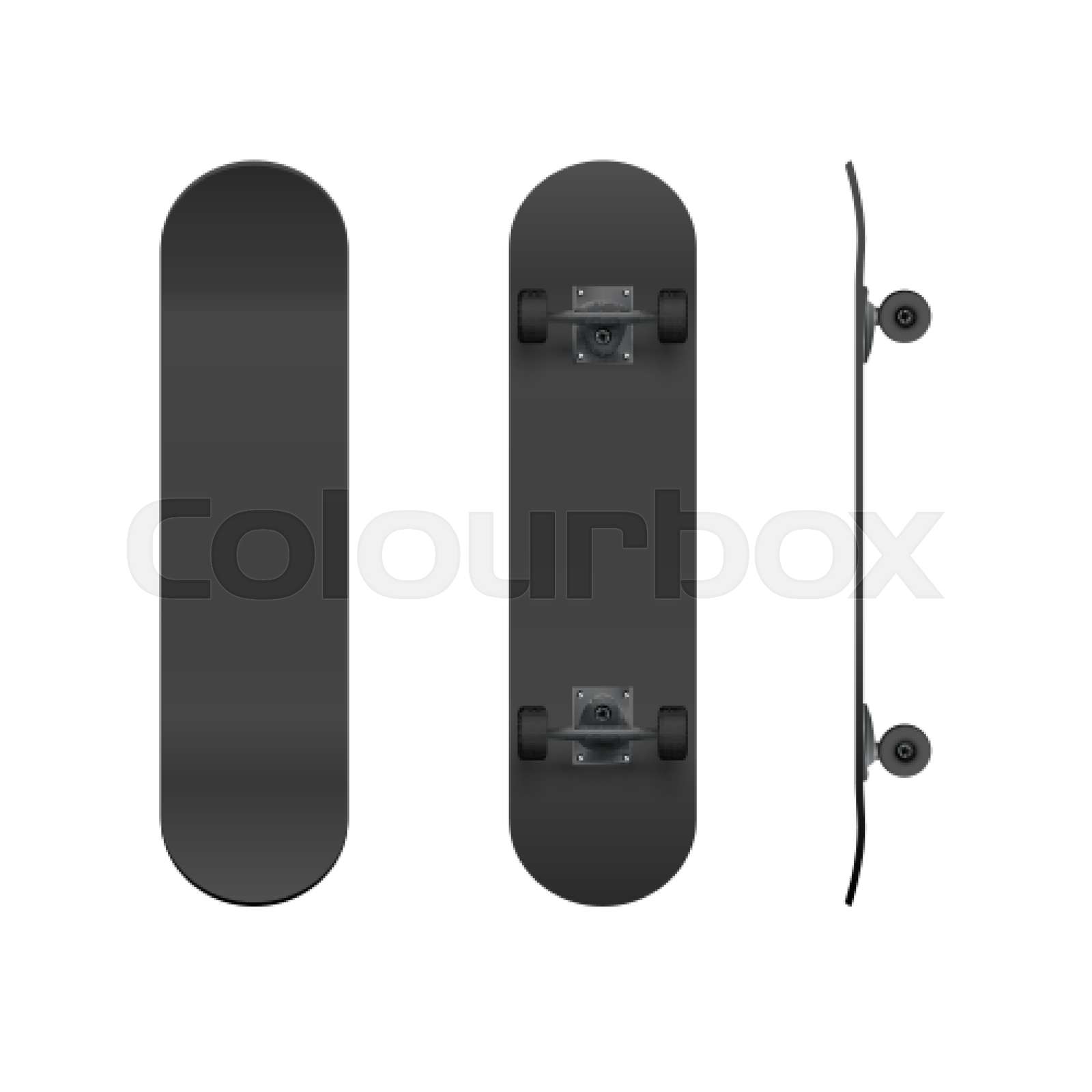 Skateboard Side View Vector