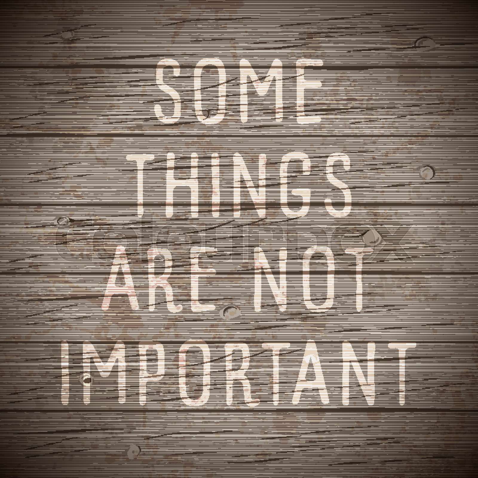 Rustic wood with slogan | Stock vector | Colourbox