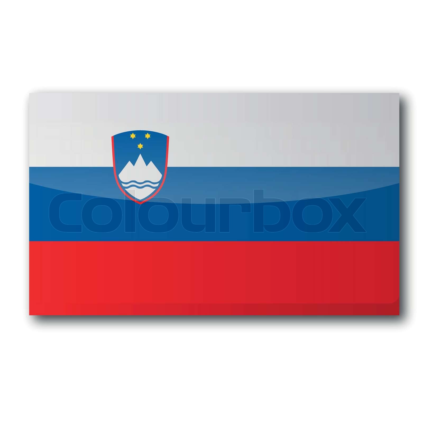 Flagge Slowenien | Stock-Vektor | Colourbox