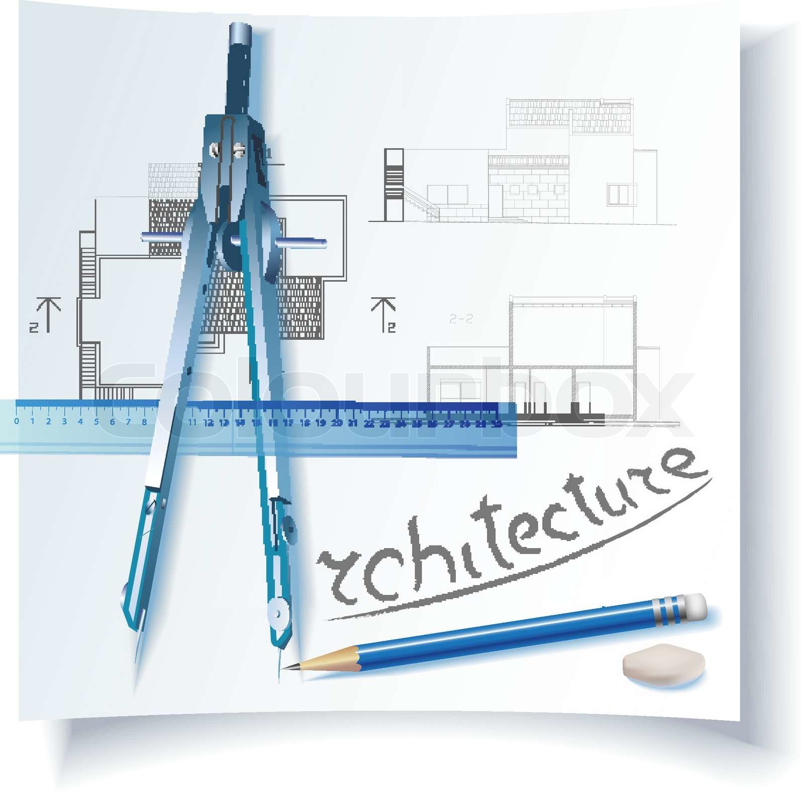 Architectural symbol. Vector background | Stock vector | Colourbox