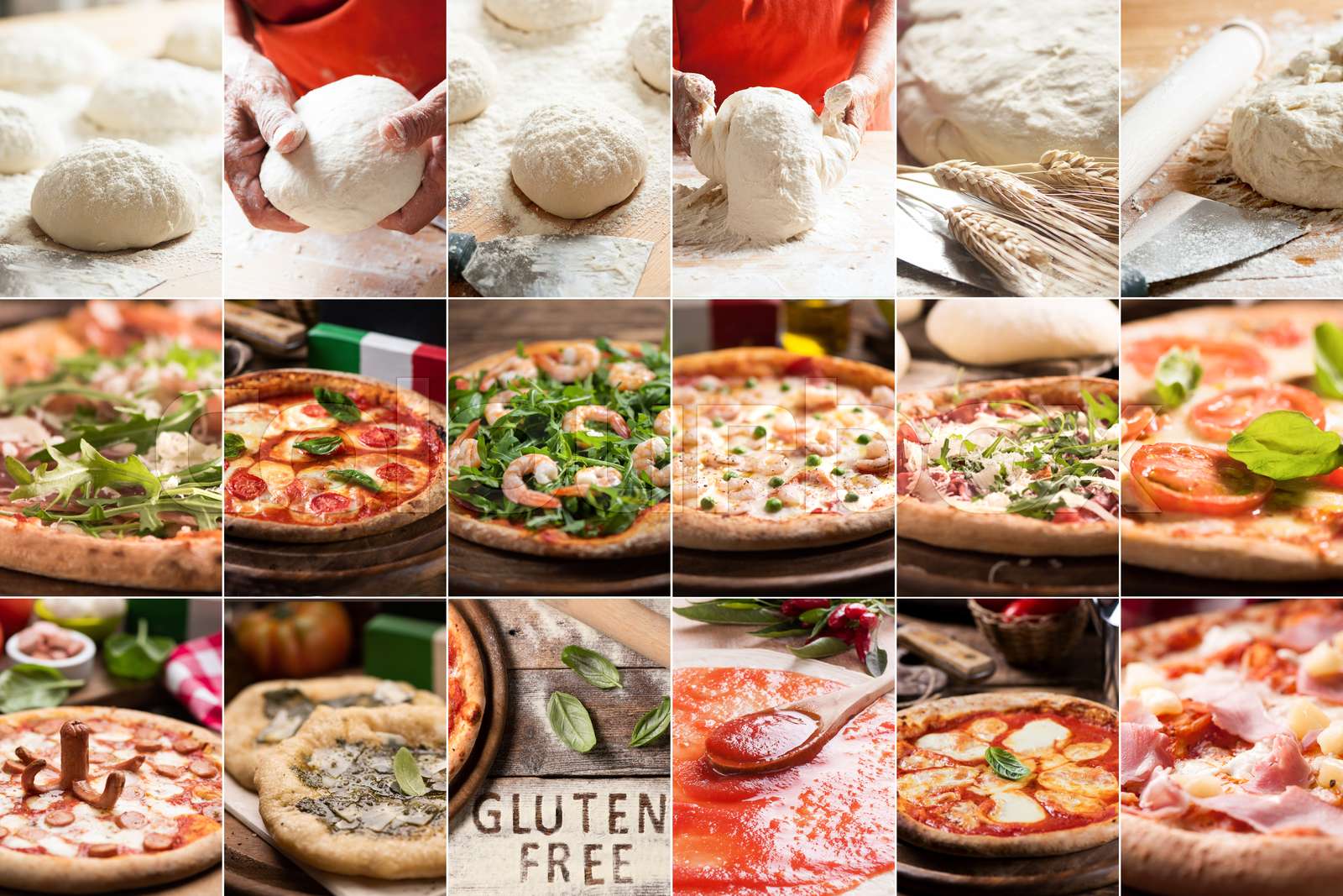 A different Pizza Collage | Stock image | Colourbox