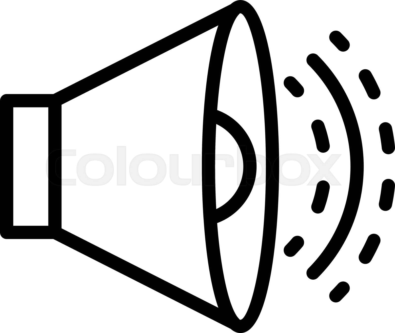 klang, icon, kontur | Stock-Vektor | Colourbox