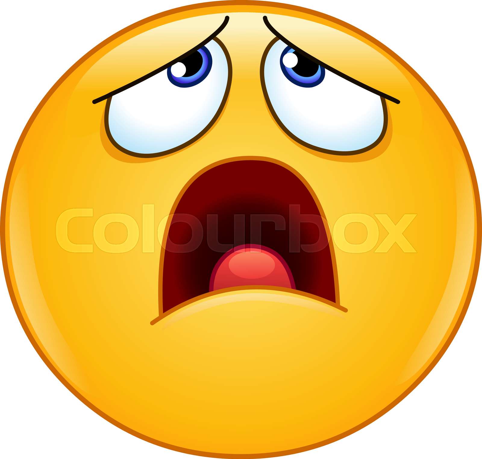 oh emoticon | Stock vector | Colourbox