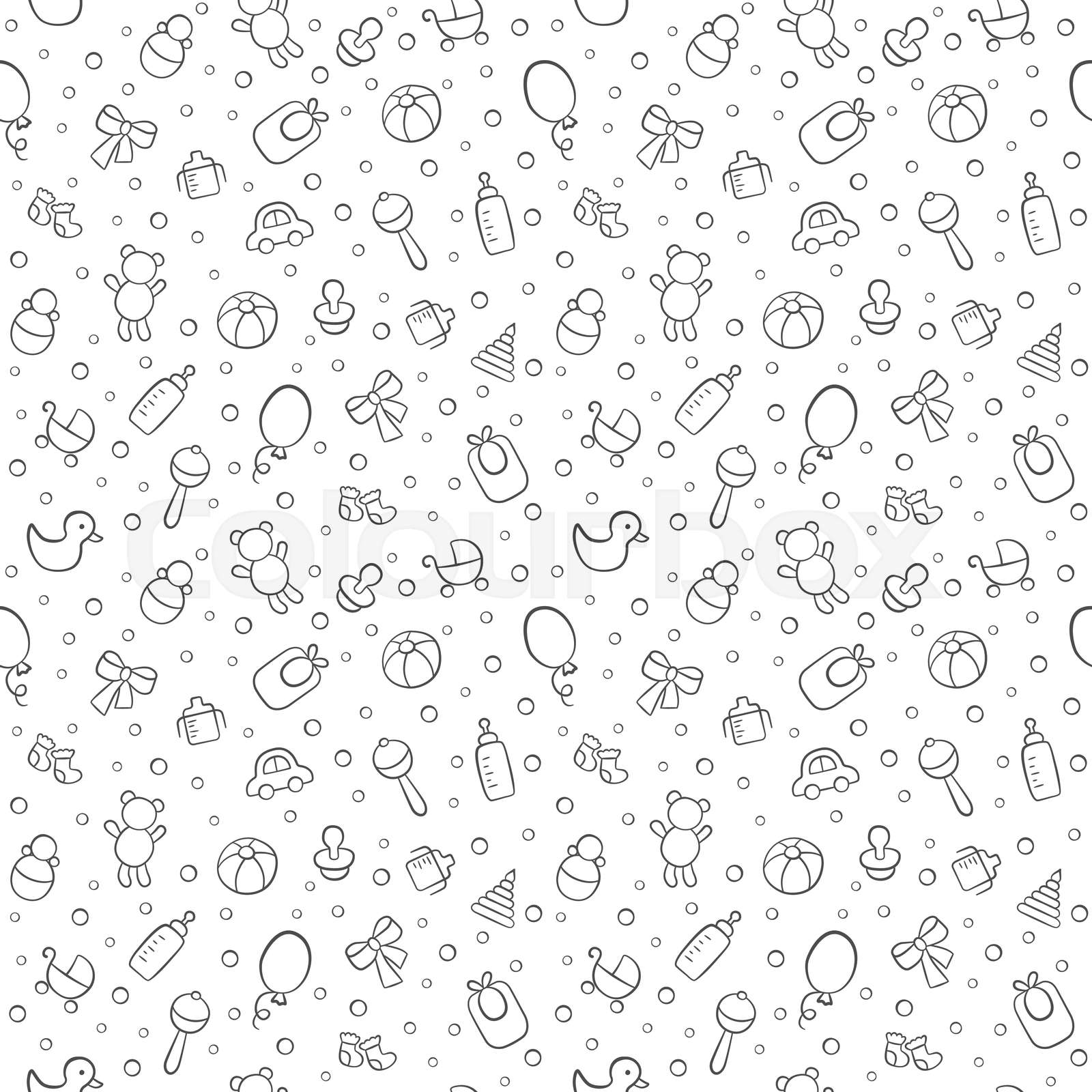 Baby cute seamless pattern. Pink girl texture. Kid background. Vector ...