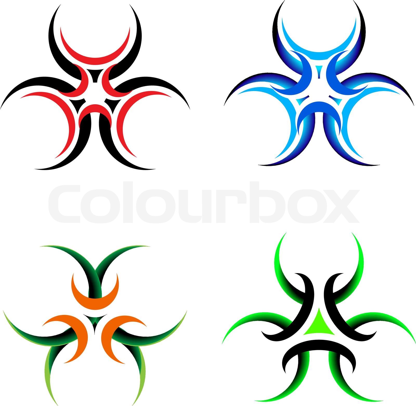 Set of tattoos symbol | Stock vector | Colourbox