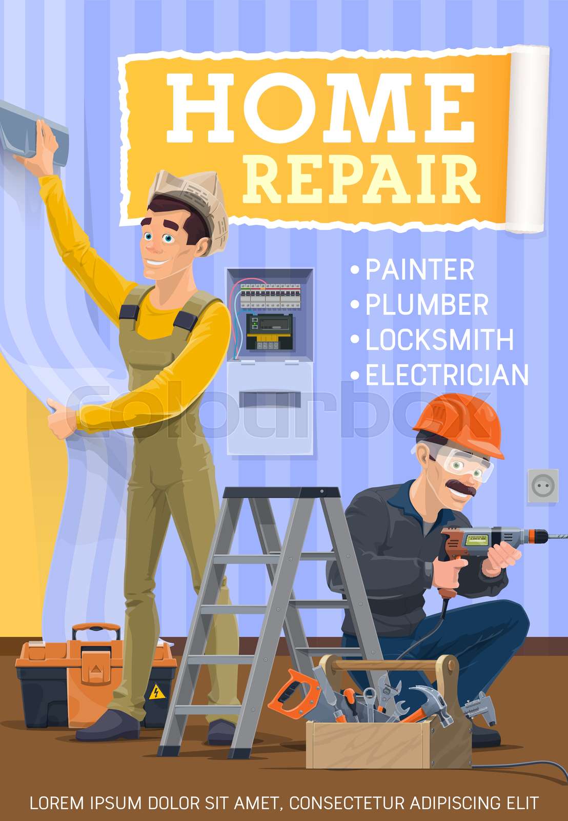 Home repair, construction and renovation service | Stock vector | Colourbox