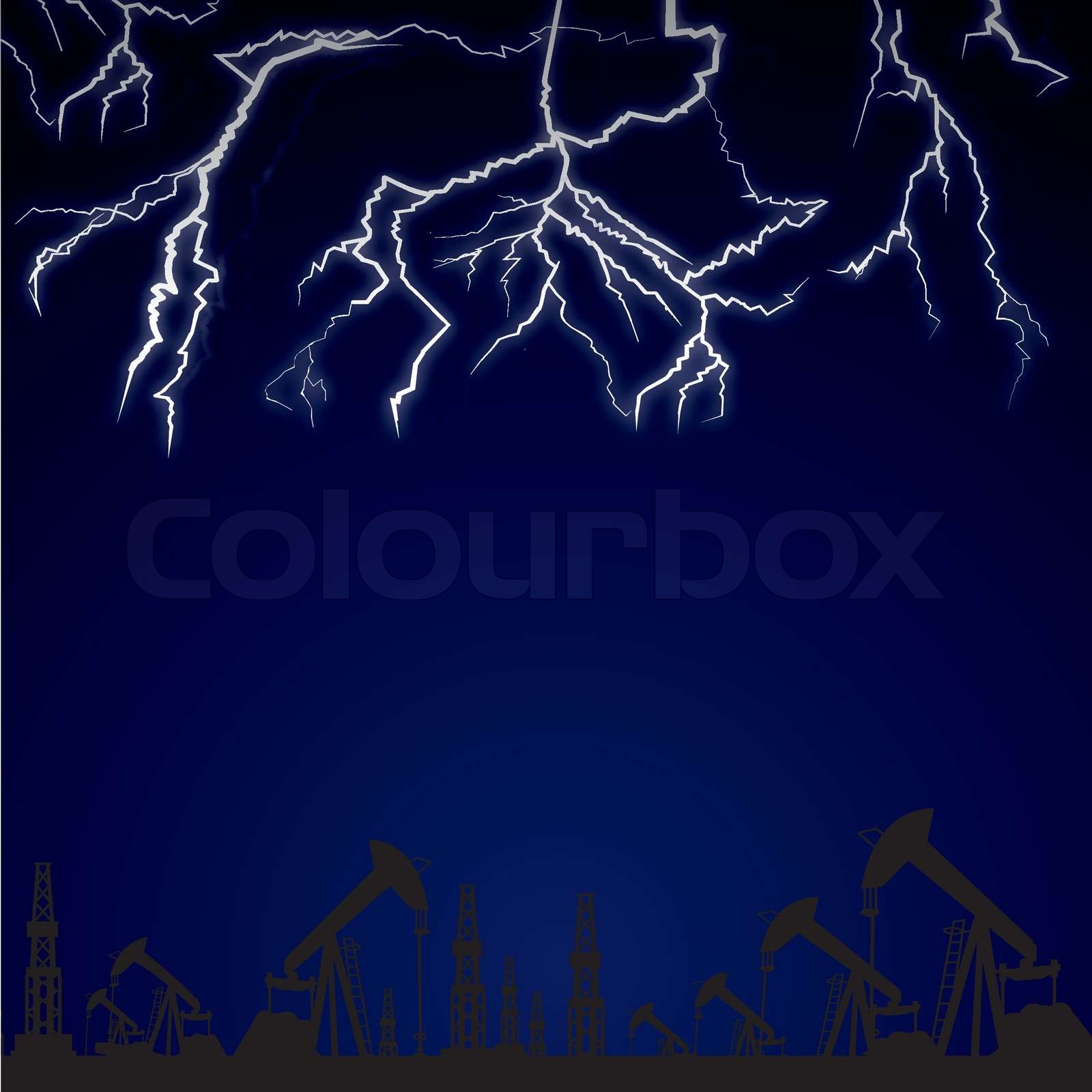 Lightning strikes | Stock vector | Colourbox