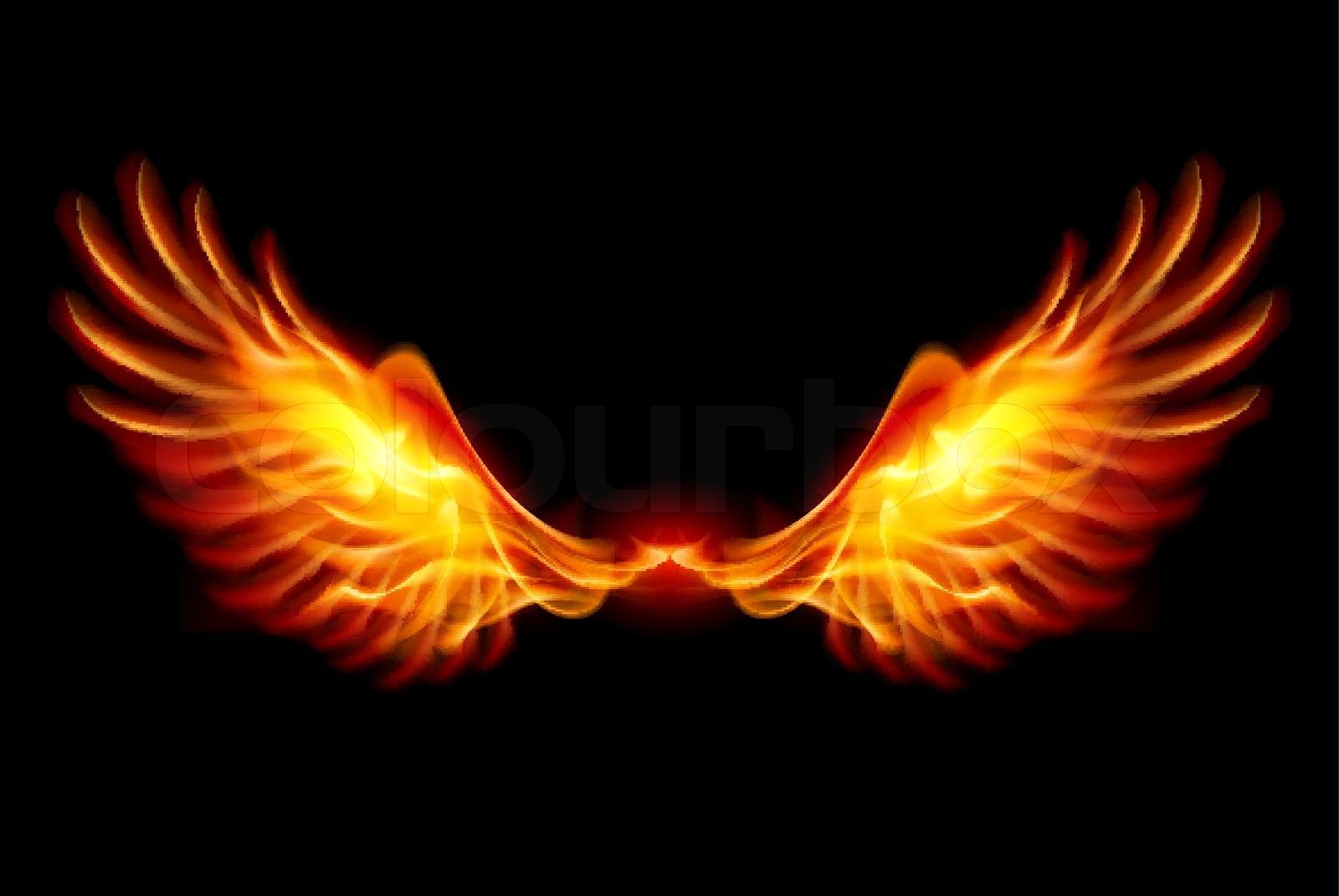 Burning Wings | Stock vector | Colourbox