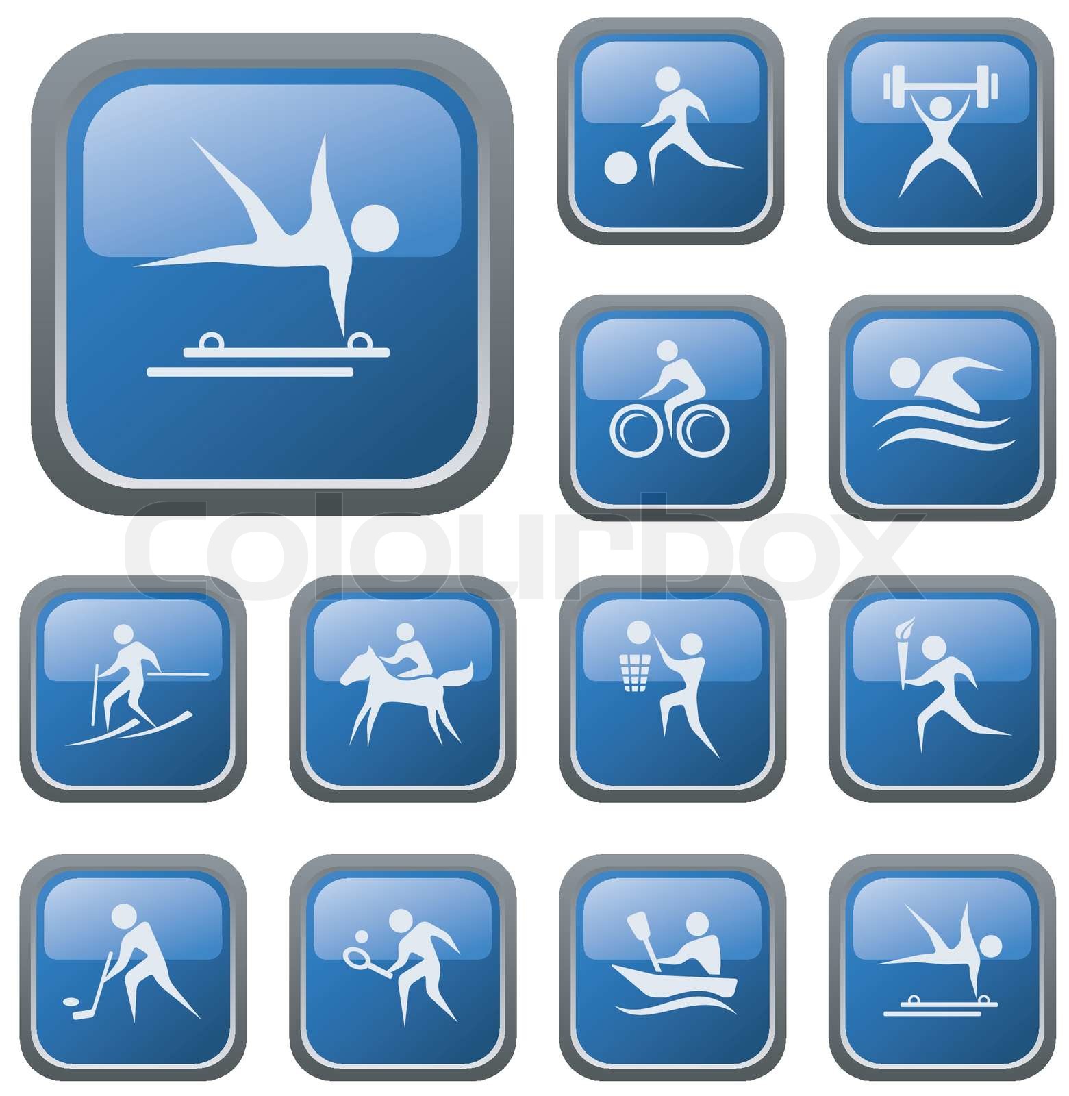 vektor, piktogram, sport | Stock vektor | Colourbox