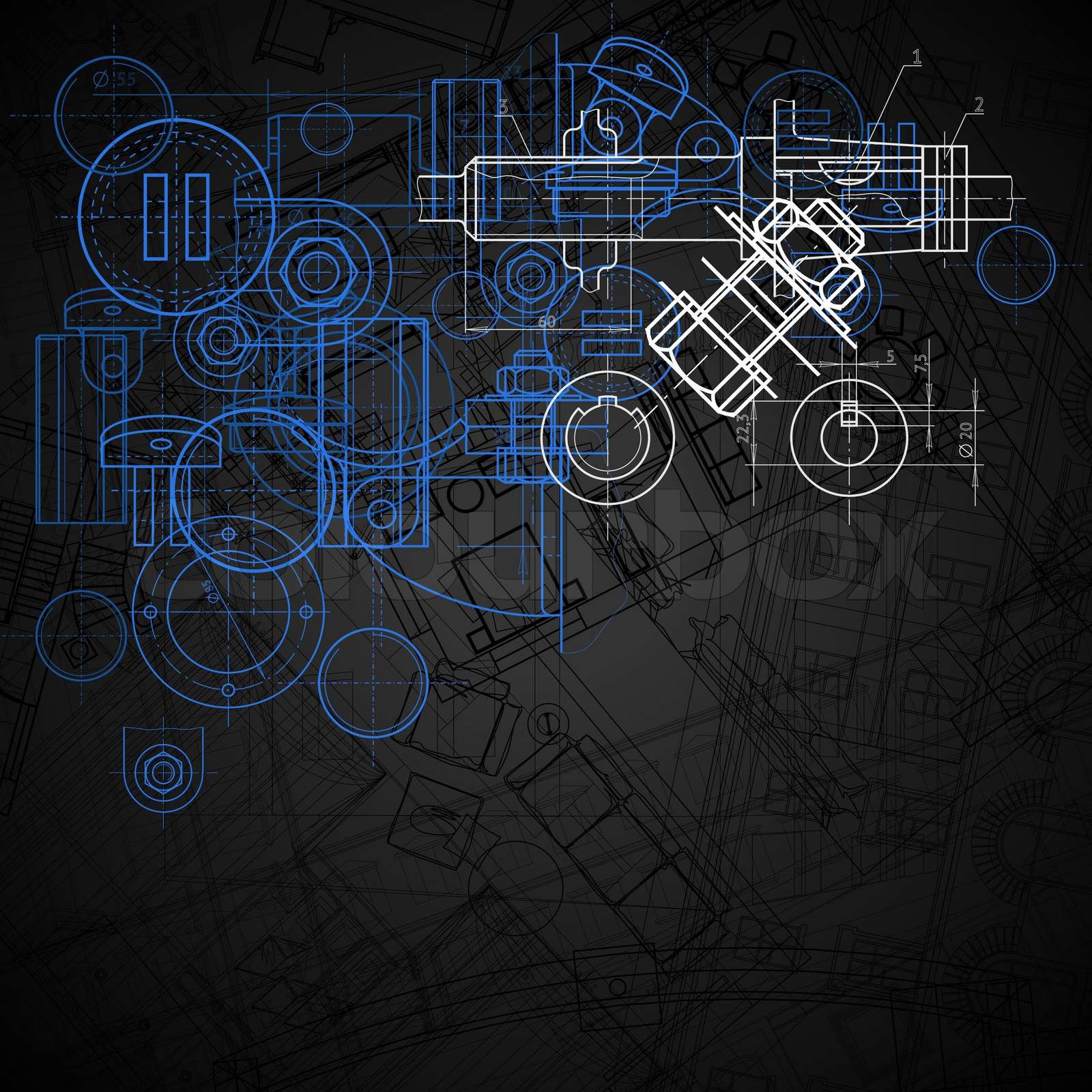 Industrial background | Stock vector | Colourbox