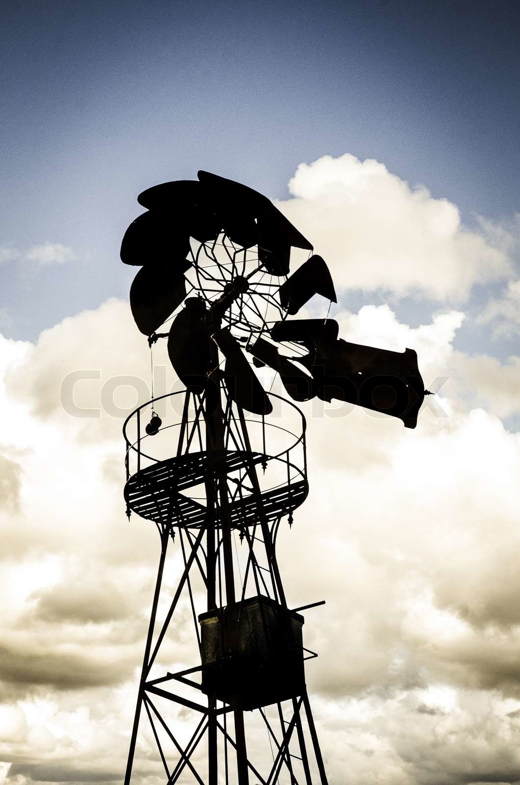Old Farm Windmill | Stock image | Colourbox