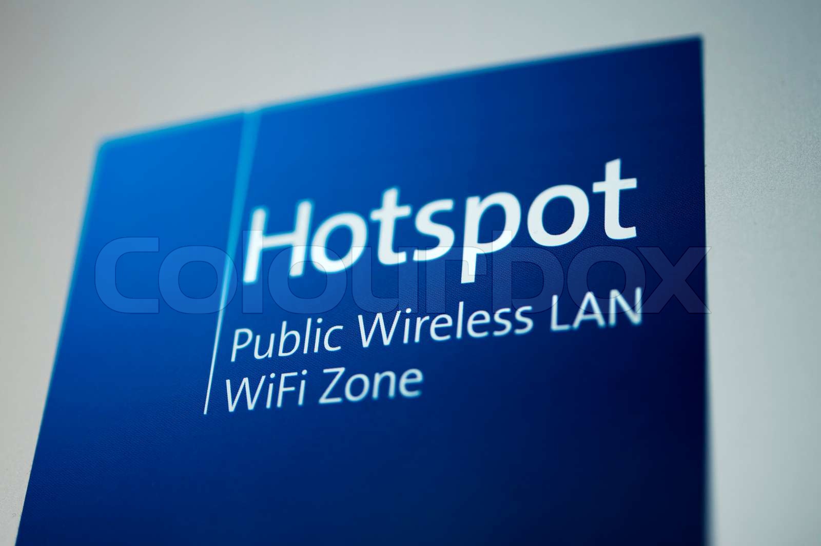 Hotspot sign | Stock image | Colourbox