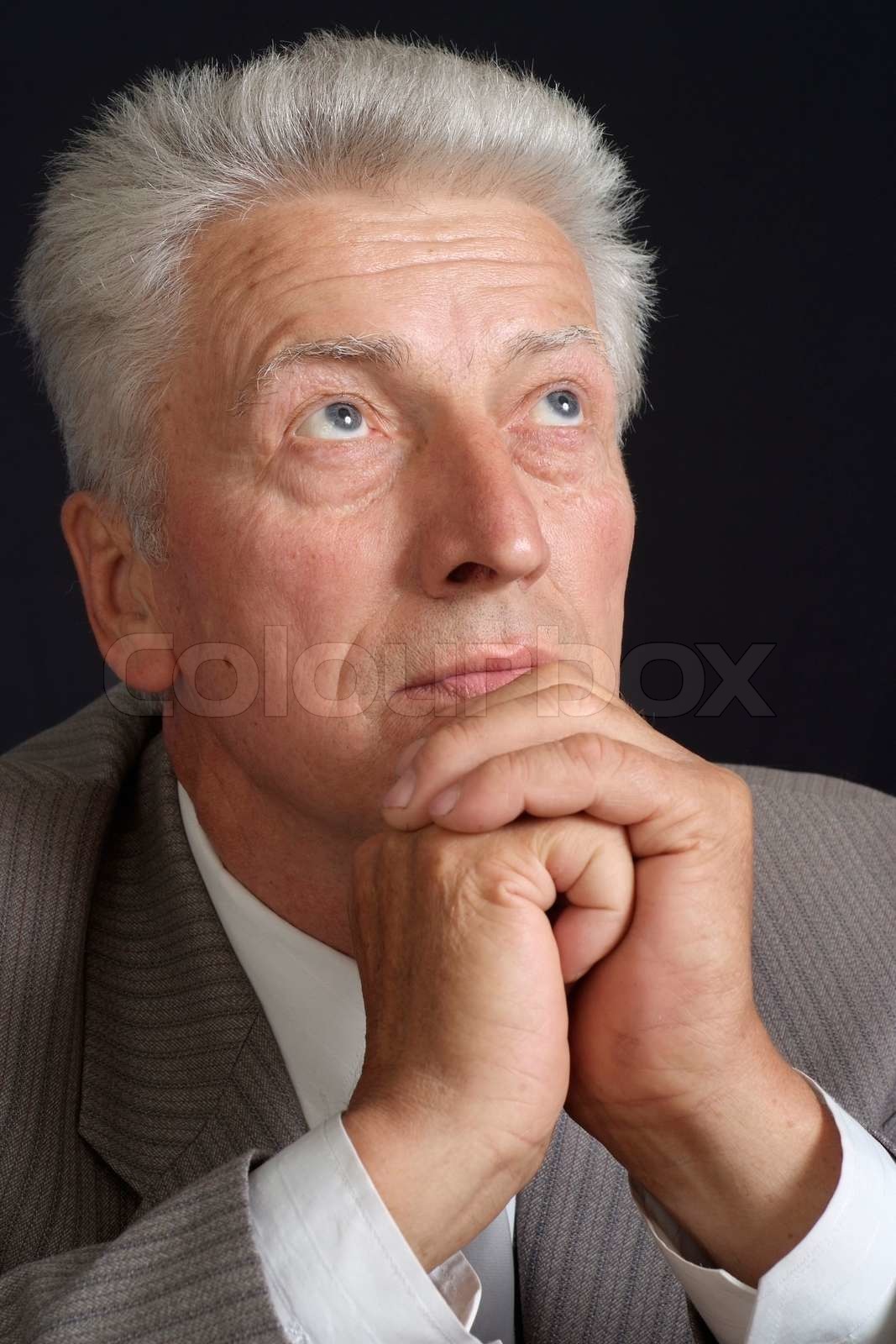 Great elderly man in suit | Stock image | Colourbox
