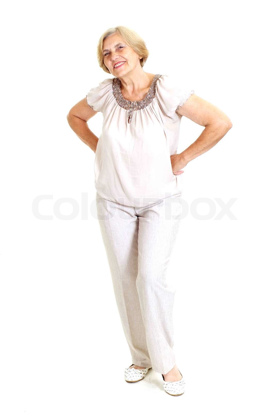 Good-looking old woman | Stock image | Colourbox