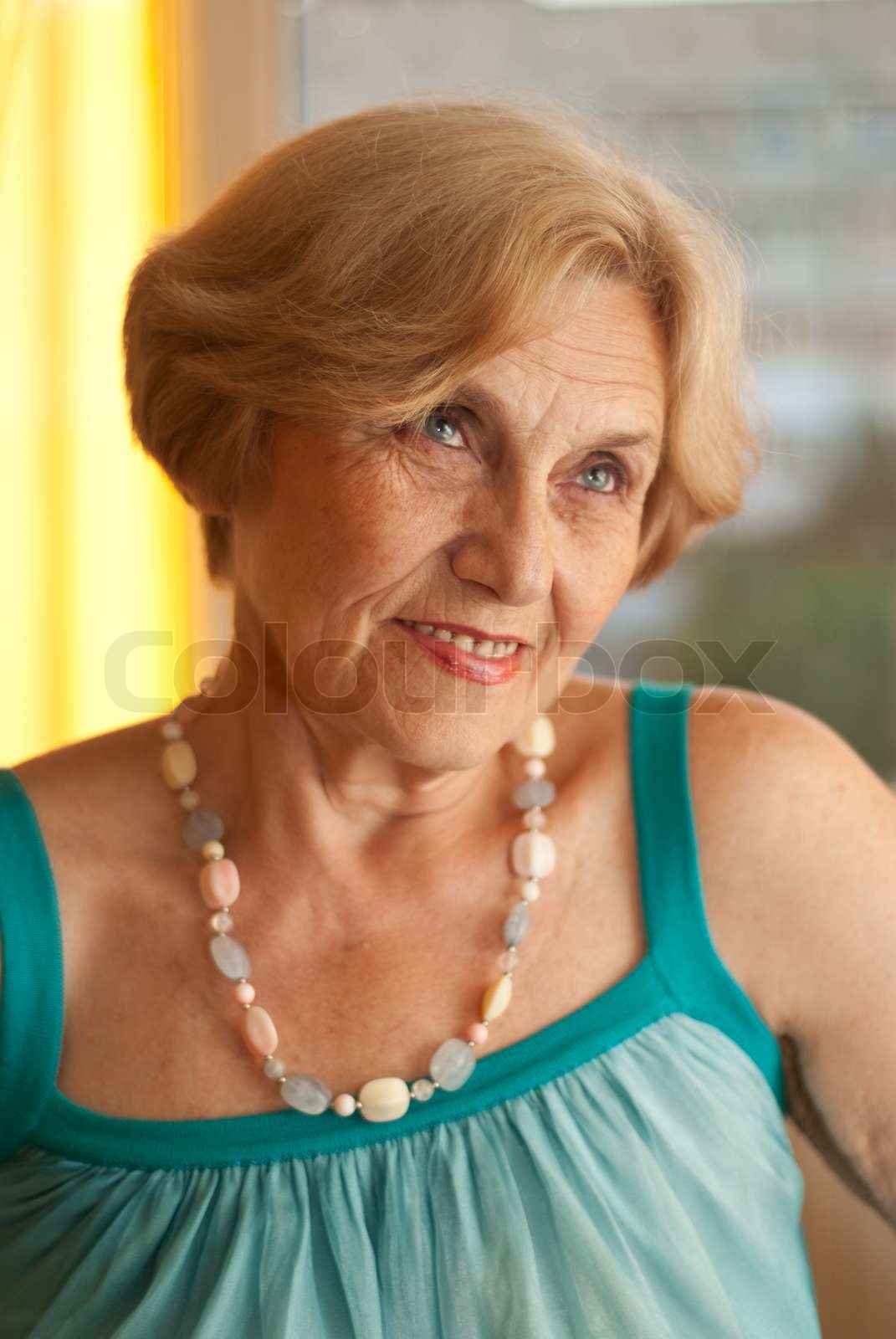 Pretty old woman | Stock image | Colourbox