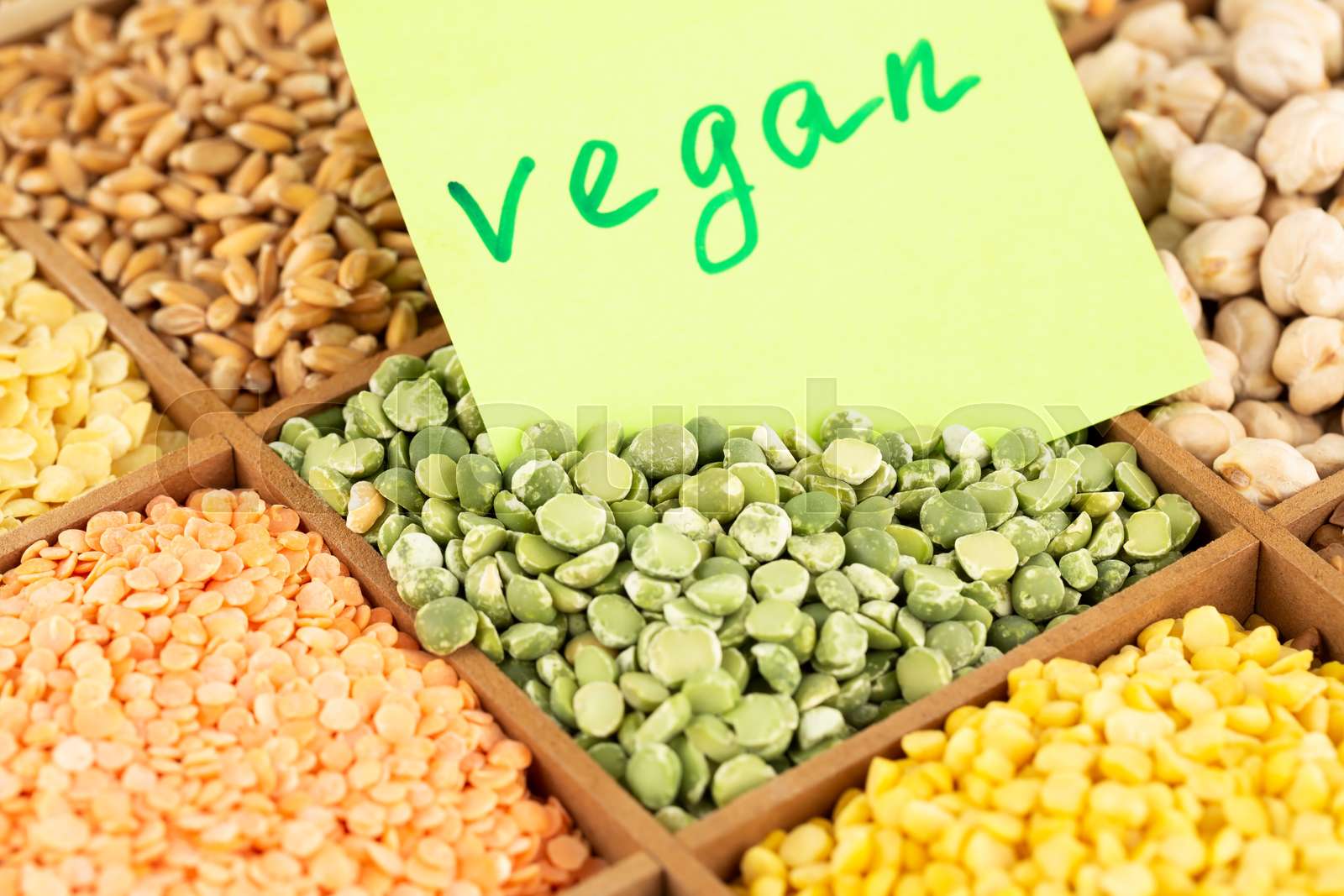 Collection of cereals and beans | Stock image | Colourbox