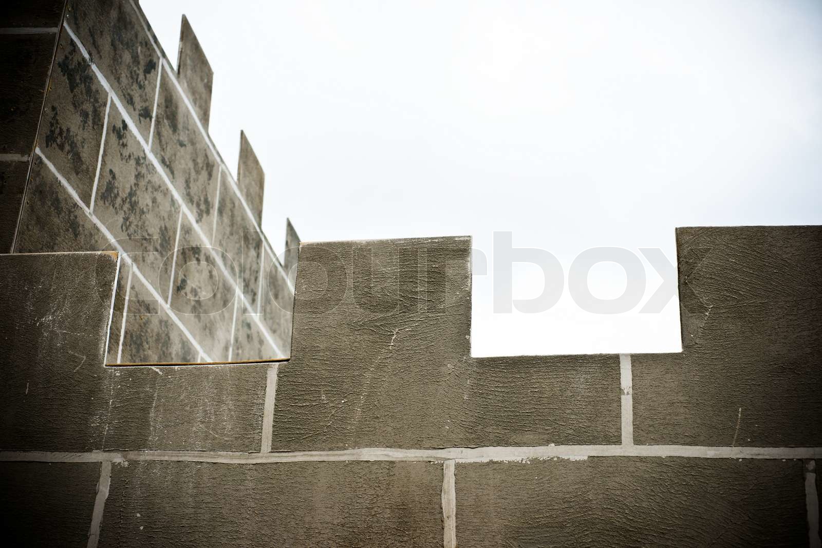 Medieval castle wall with bricks | Stock image | Colourbox