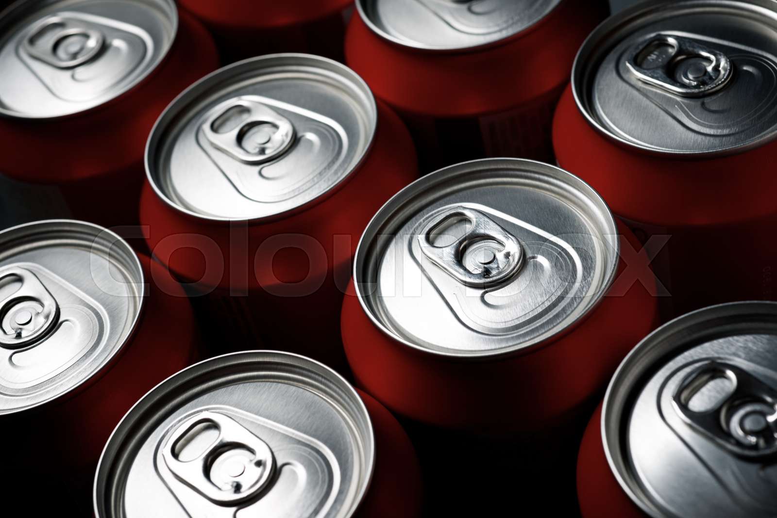 Beer cans view | Stock image | Colourbox