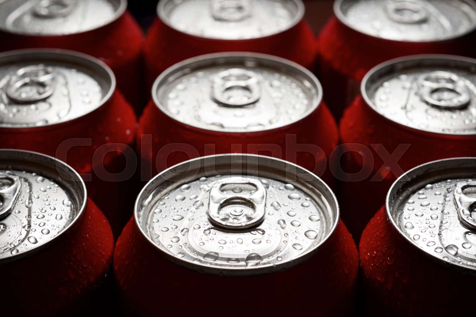 Beer cans view | Stock image | Colourbox