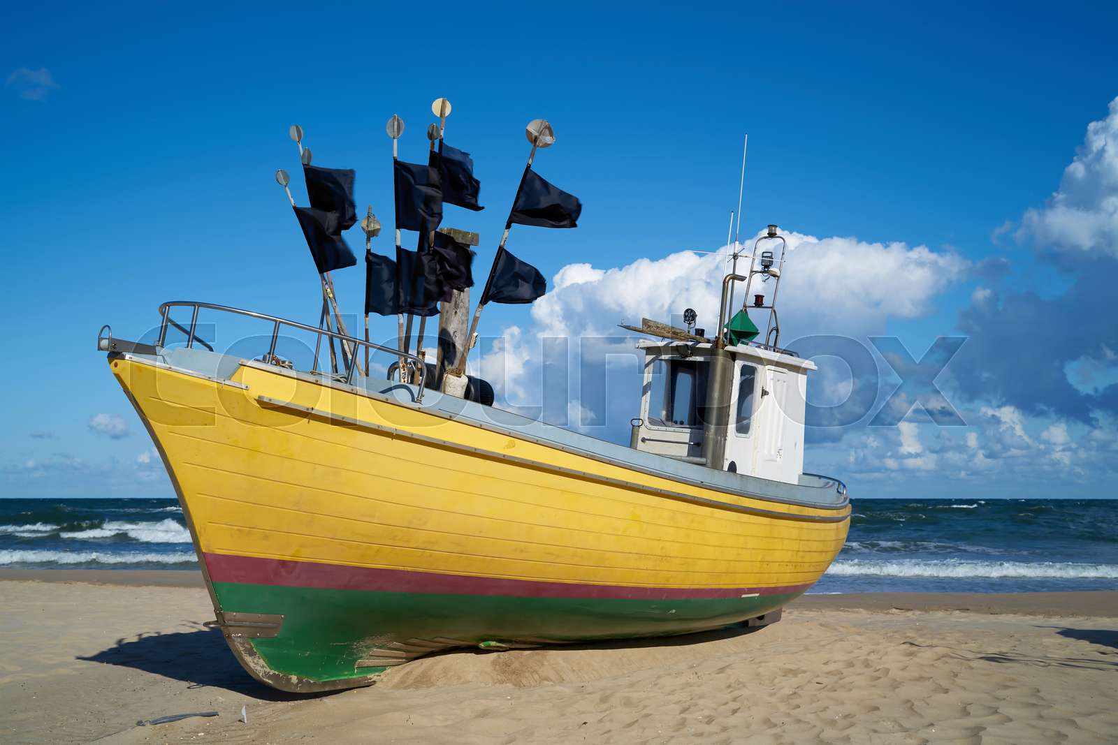Fishing boat on the beach | Stock image | Colourbox