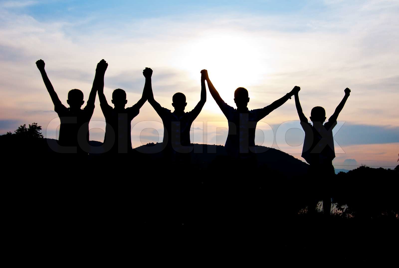 Happy and victory together | Stock image | Colourbox