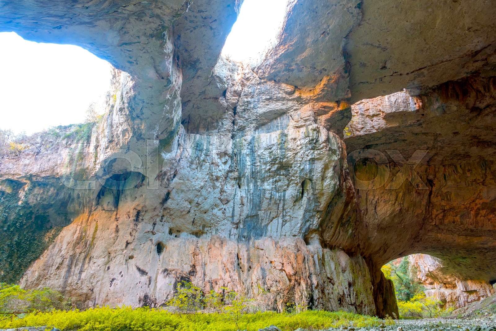 Cave With a Hole in the Ceiling | Stock image | Colourbox