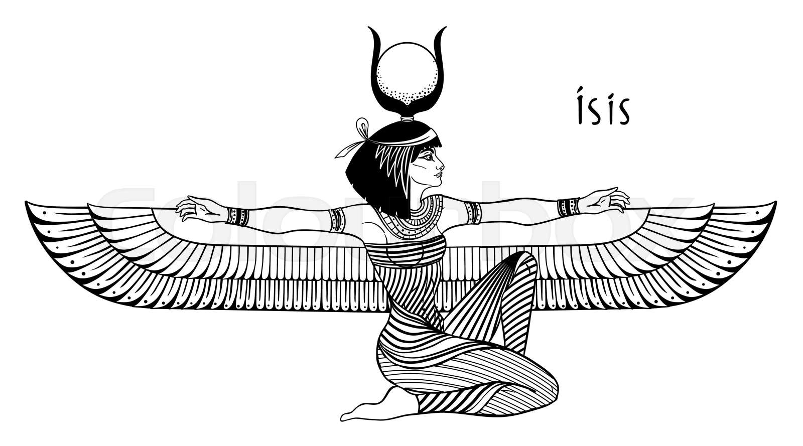 Isis, goddess of life and magic in Egyptian mythology. One of the ...