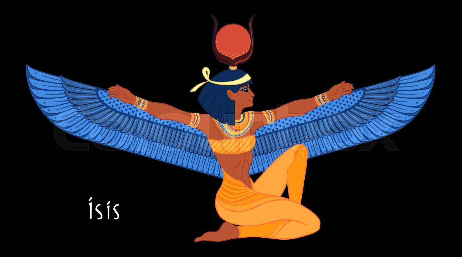 Isis, goddess of life and magic in Egyptian mythology. One of the ...