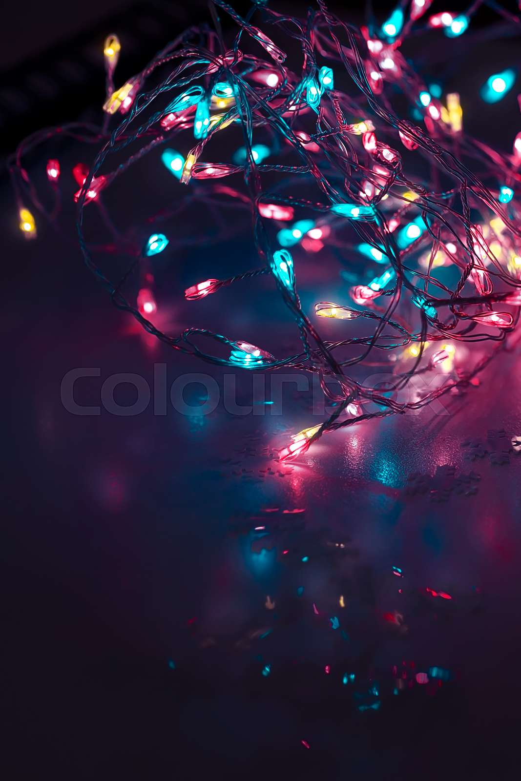 Party lights background | Stock image | Colourbox