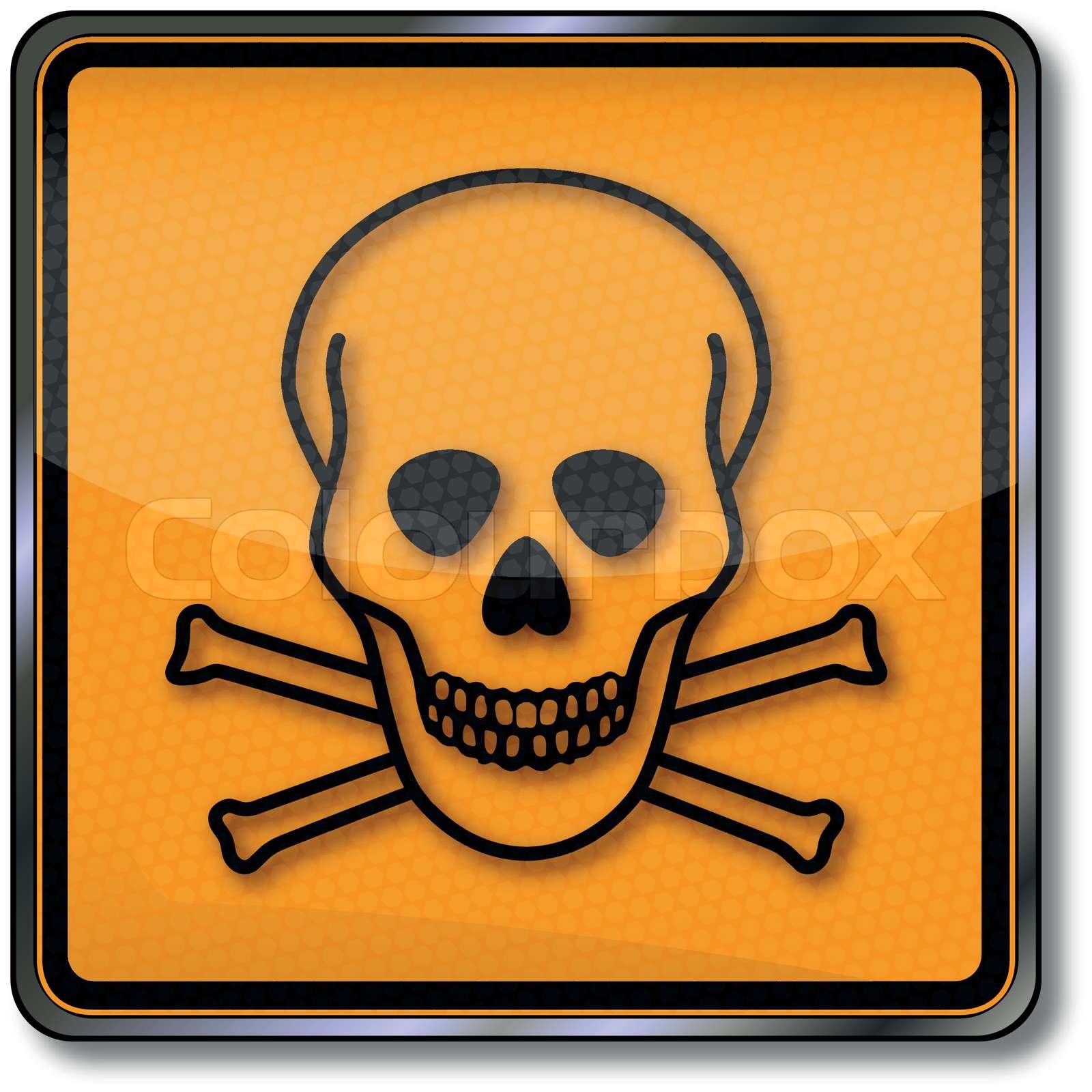 skull, toxic, sign | Stock vector | Colourbox