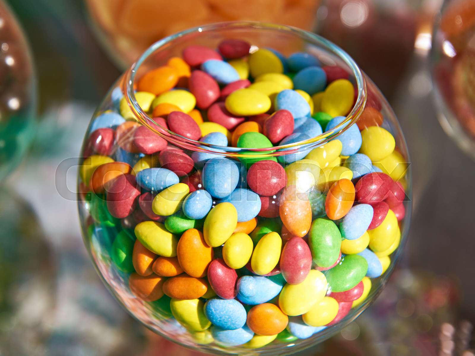 Colorful dragee candy on store | Stock image | Colourbox